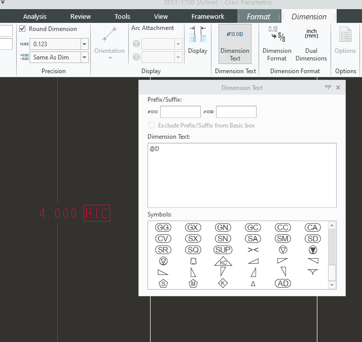 Add Custom Symbols To Dimensions Using The Symbols Ptc Community